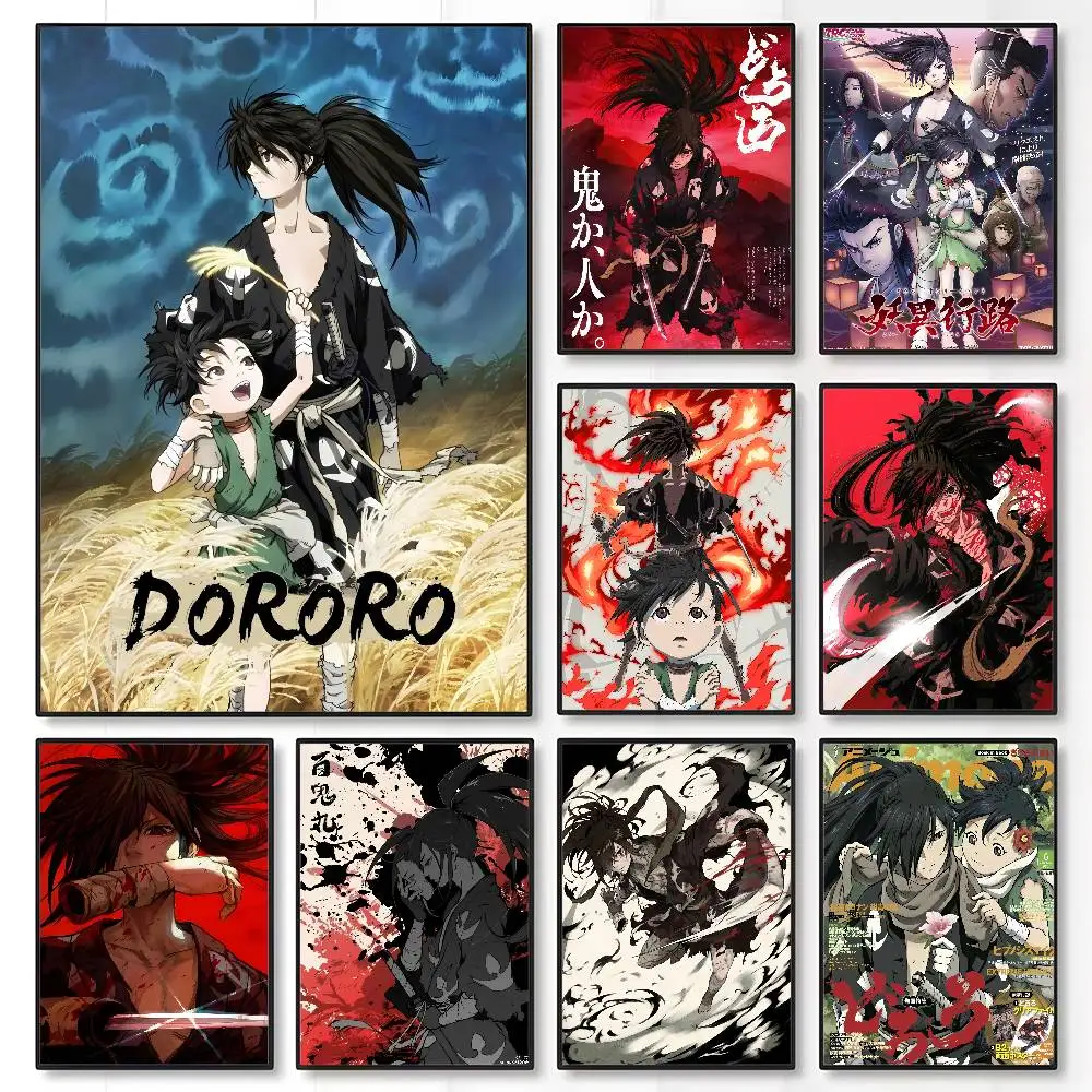 Póster de Anime Dororo Hyakkimaru, pegatina artística de pared ...