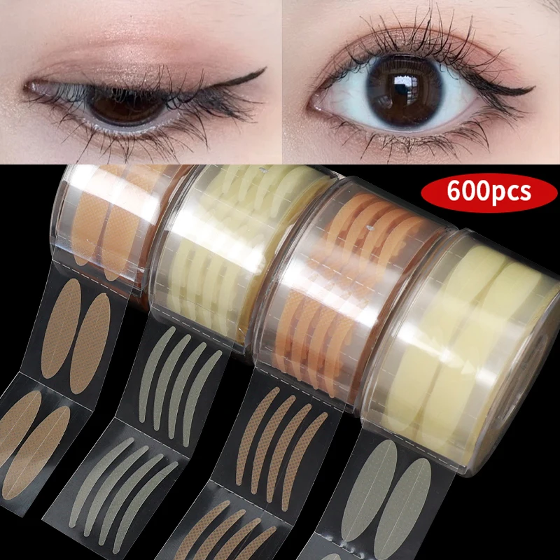 600pcs/pack Invisible Eyelid Sticker Natural Lace Eye Lift Strips ...