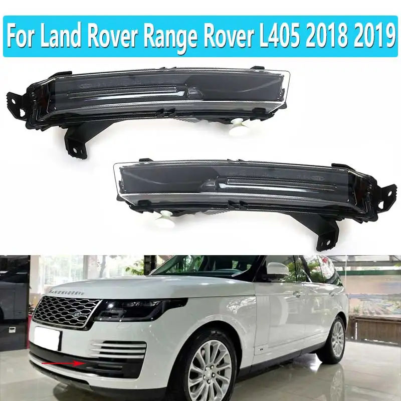 1 Pair LED DRL Fog Light Headlight Driving Lamp Daytime Running Light ...