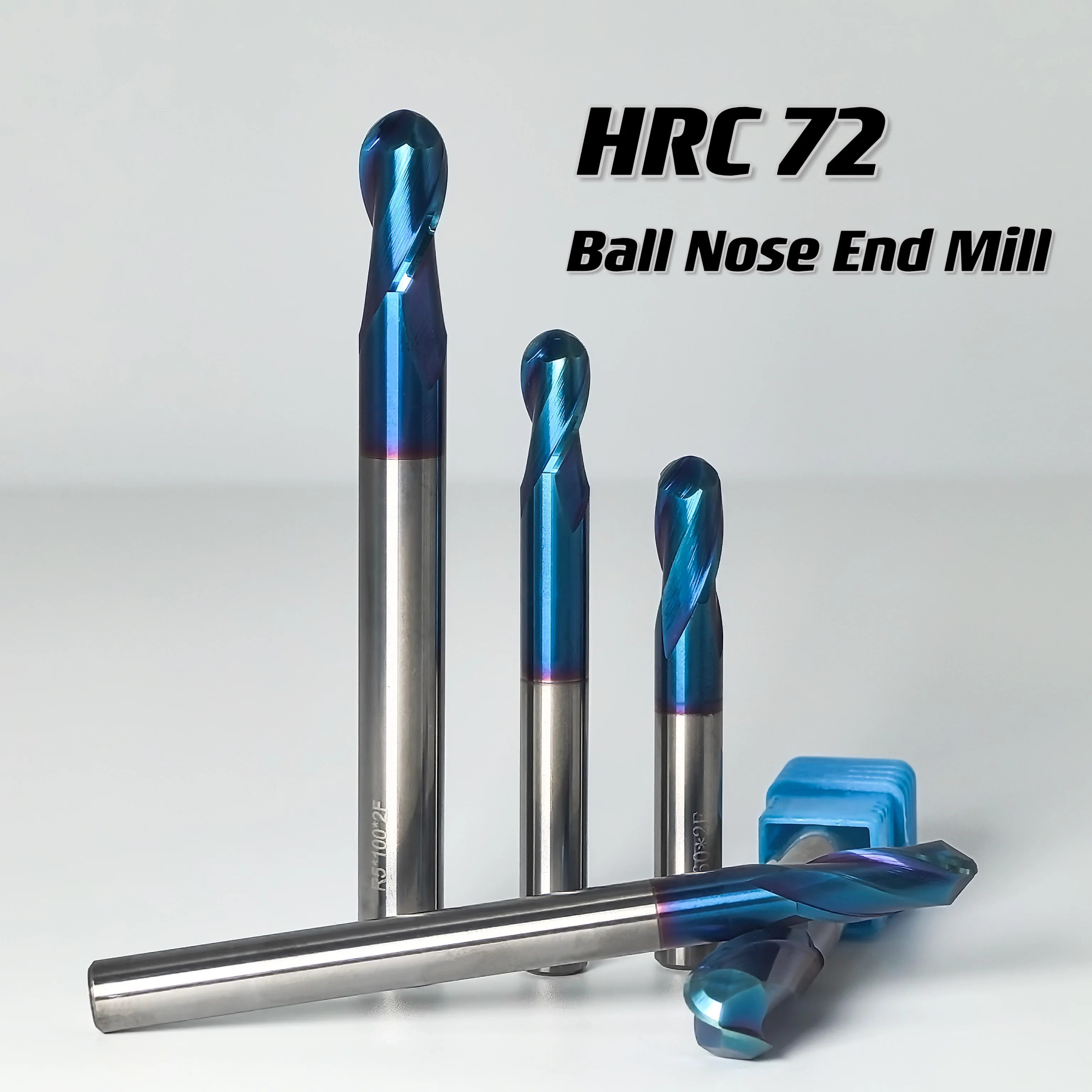 CNC-Tools-Milling-Cutters-R4-D8mm-60L-HRC72-Super-Hard-2-Flutes-Ball ...