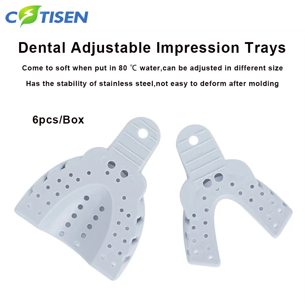 Dental Adjustable Impression Trays Silicone Putty Plastic Sterilizable ...