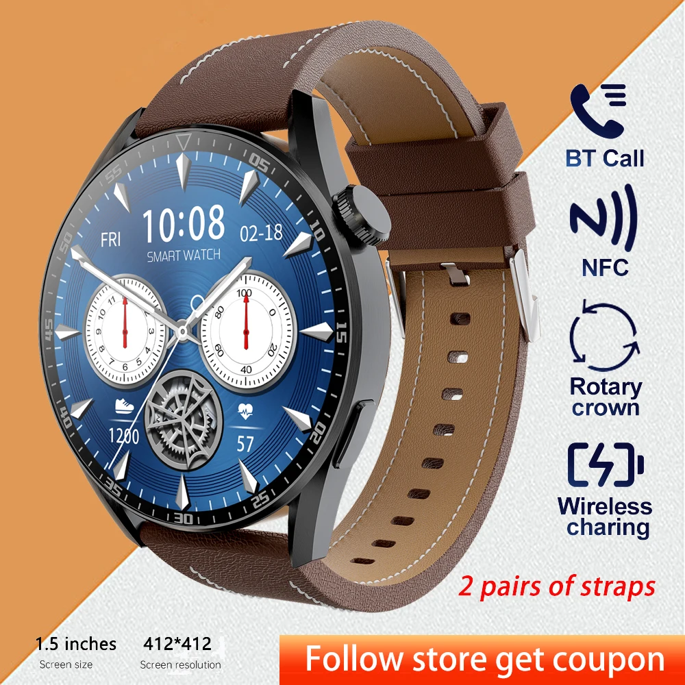 Z3 Pro Smart Watch Women Men Watch Digital 1.5" HD Screen NFC Wireless ...
