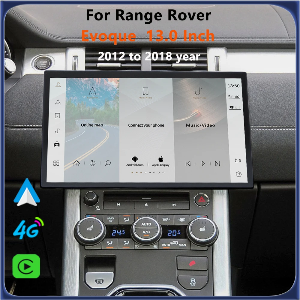 Reproductor-Multimedia-para-coche-Range-Rover-Evoque-LRX-L538-pantalla ...