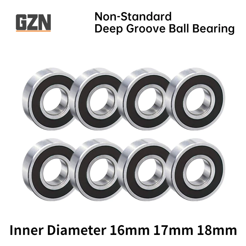 1PCS Non-standard deep groove ball bearing inner diameter 16mm 17mm ...