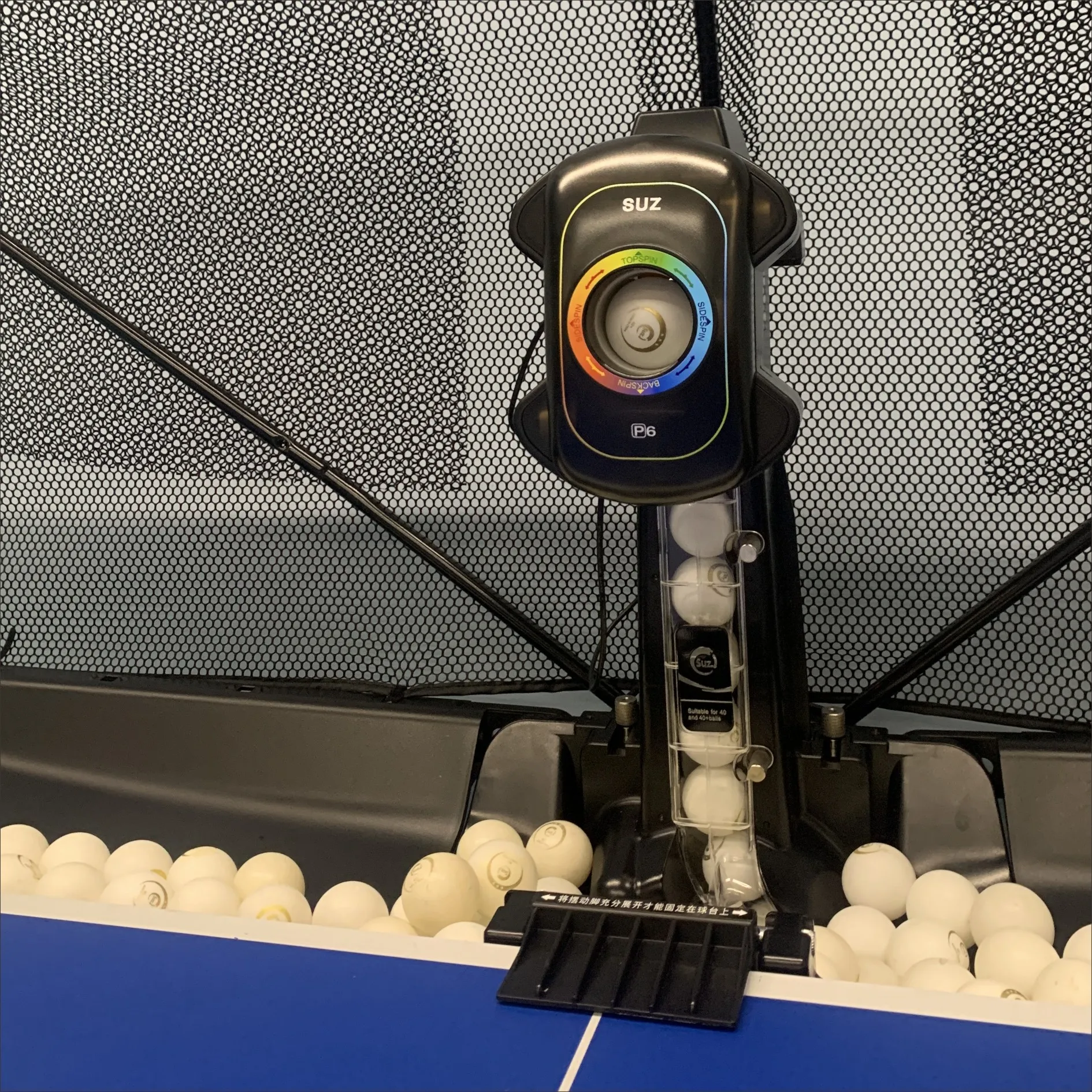 Suz Table Tennis Robot P6 Ping Pong Training Machine Automatic Tennis ...