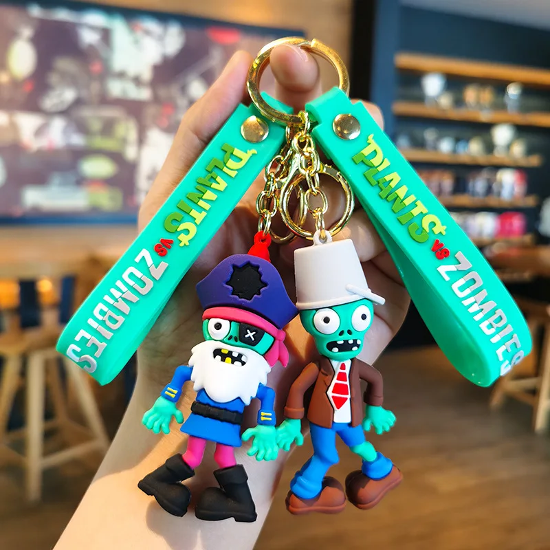 Plants-vs-Zombies-Cute-Doll-Pendant-Anime-Figures-Cowboy-Zombie-Fashion ...