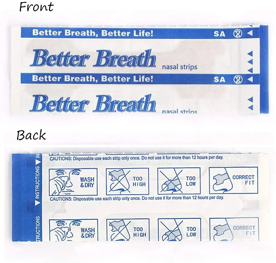 50pcs Anti snoring Man Sticker Better Breath Nasal Strips Snore Stopper ...