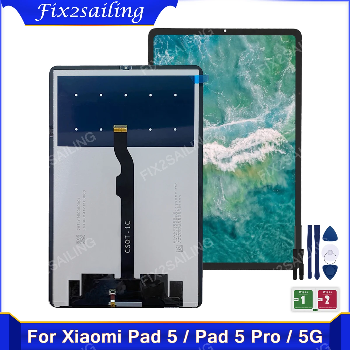 11'' For Xiaomi Pad 5 Display 21051182G, 21051182C LCD Touch Digitizer ...