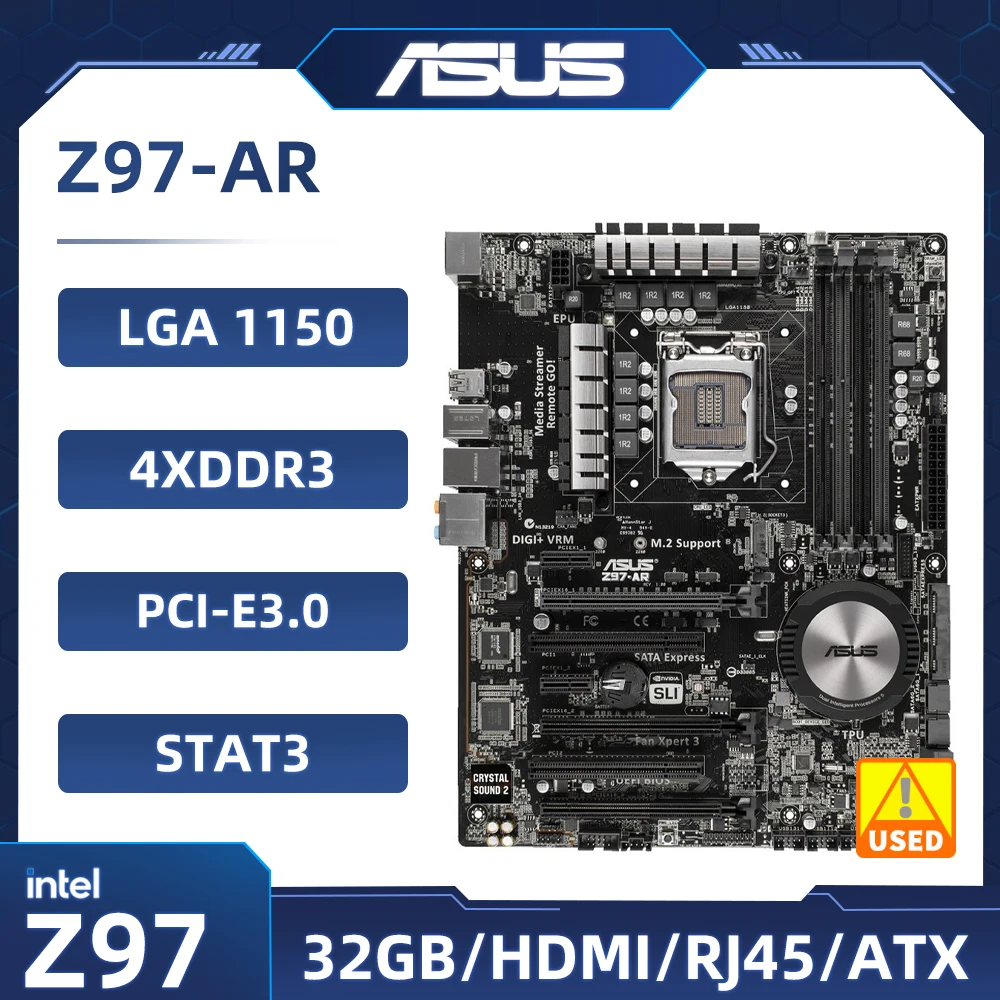 Asus-placa-base-Z97-AR-LGA-1150-DDR3-intel-Z97-compatible-con-Core-i7 ...