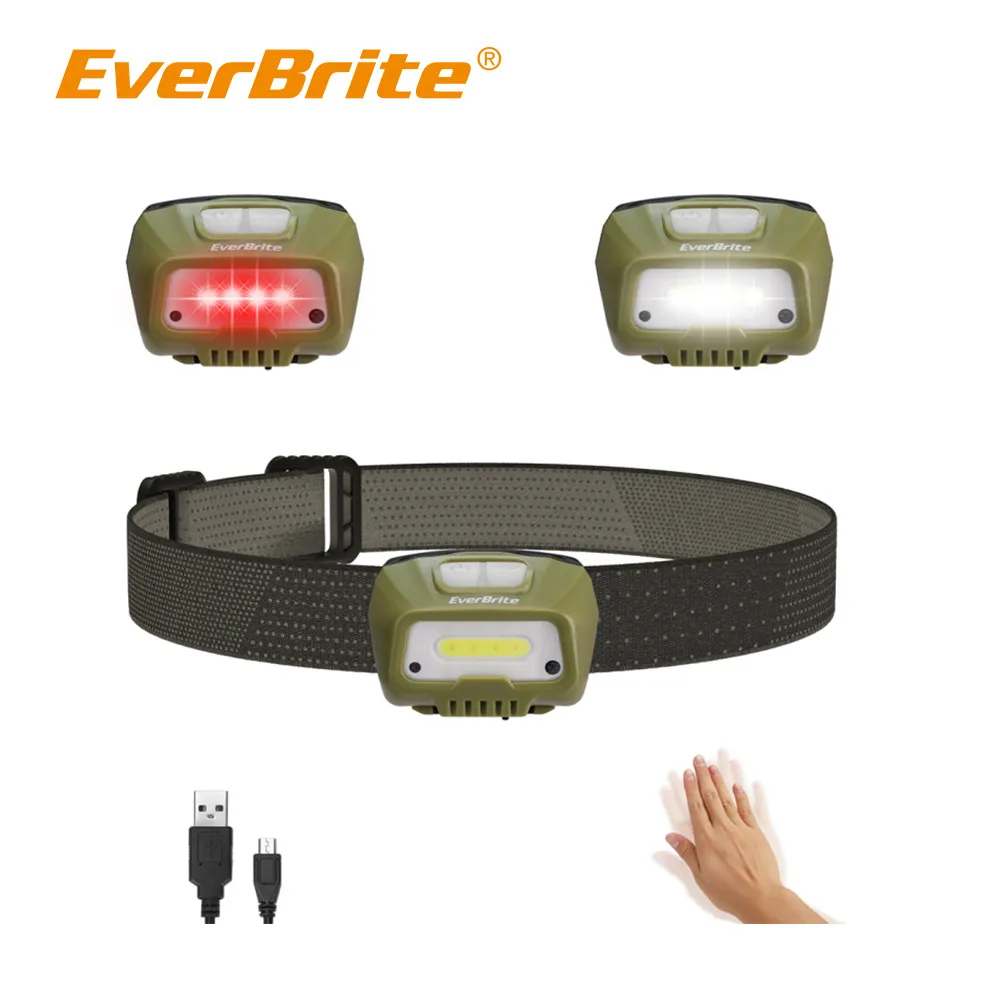 EverBrite-Rechargeable-Headlamp-300-Lumen-LED-Motion-Sensor-Head-Lamp-Flashlight-with-6-Modes ...