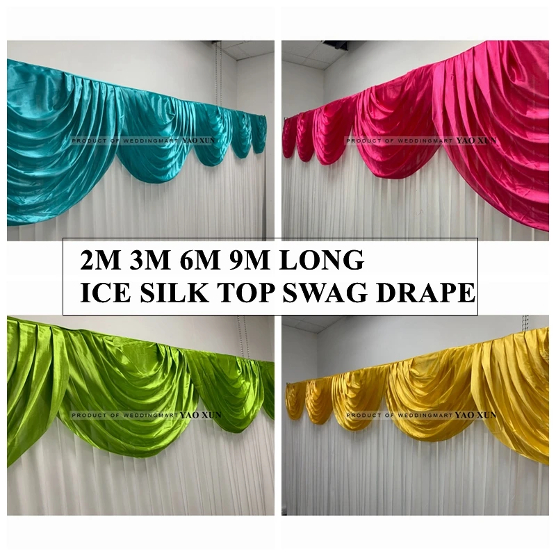 Swag-Valance-Drape-For-Wedding-Backdrop-Curtain-Stage-Background-Party ...