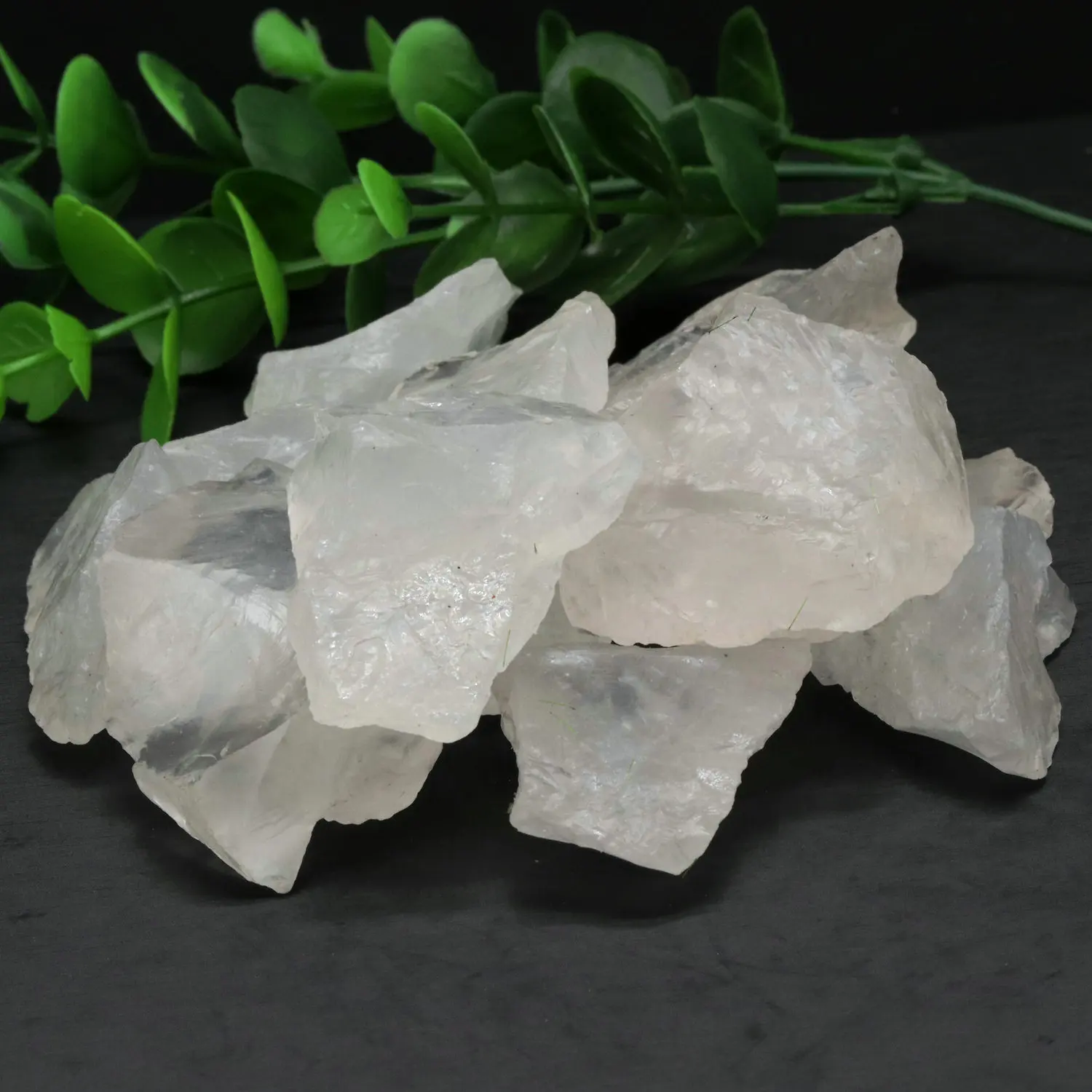 Natural-Clear-Quartz-White-Crystal-Rock-Mineral-Specimen-Healing-Gems ...