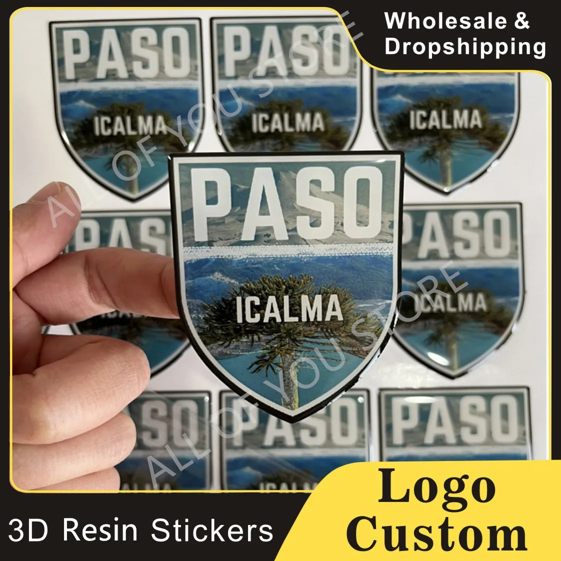 Custom-Dome-Epoxy-Resin-Stickers-3D-Crystal-DIY-Transparent-Label-Car ...