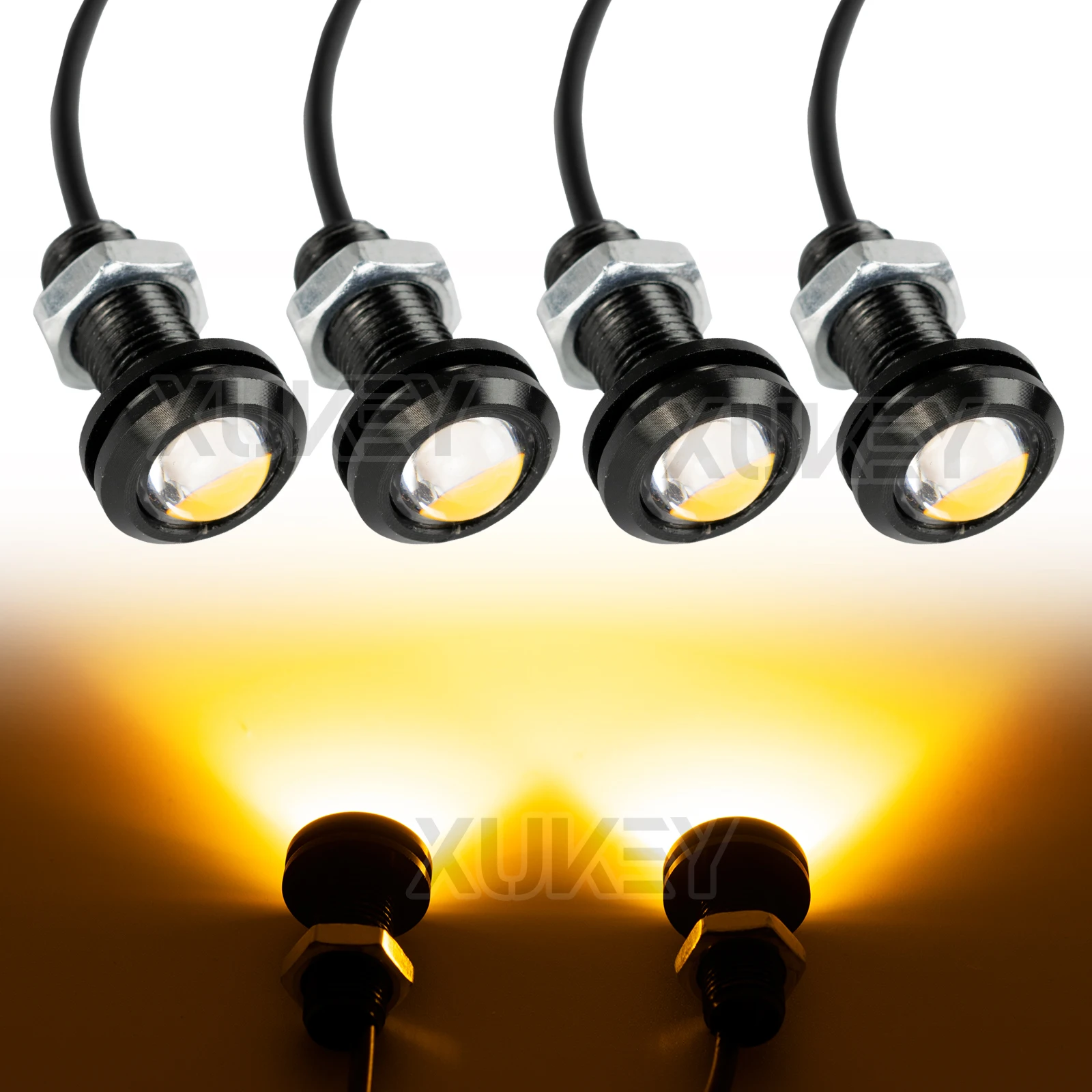 4x-Led-12V-Front-Grille-Amber-Marker-LED-Rock-Grill-Lighting-Eagle-Eye ...