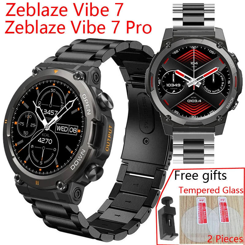 Zeblaze Vibe 7 Stainless Steel Strap | Strap Bracelet Zeblaze Vibe 7 ...