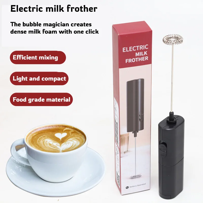 Electric-Milk-Frother-Kitchen-Drink-Foamer-Mixer-Stirrer-Wireless ...