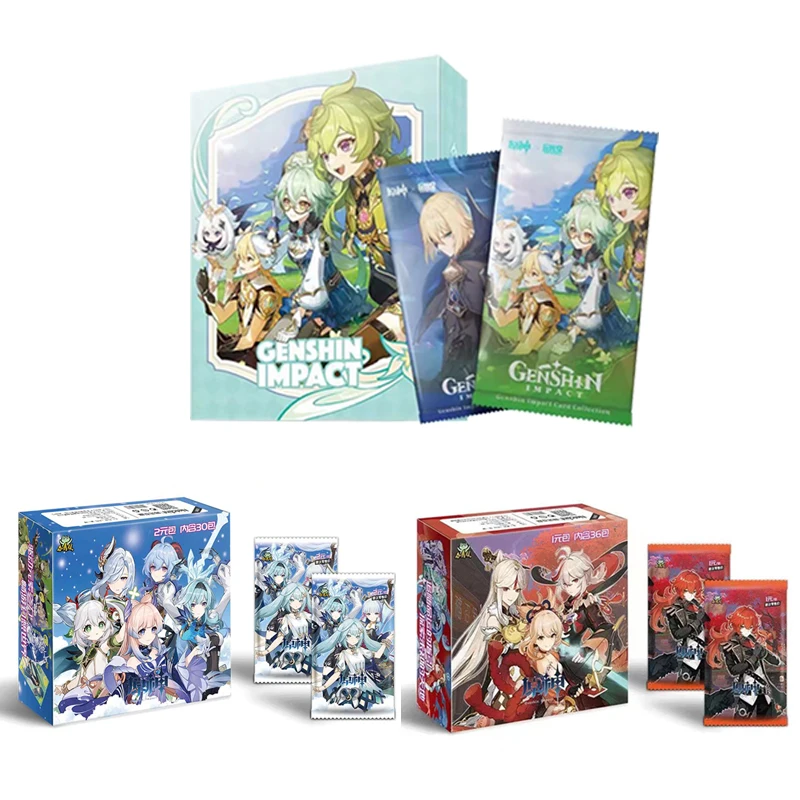 Genshin-Impact-Collection-Cards-Box-TCG-Pack-Full-Set-Set-Anime-Game ...