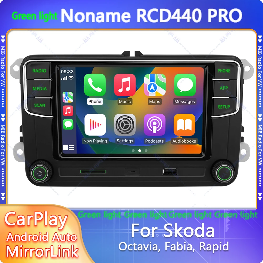 New-Green-Light-RCD440-Pro-Carplay-Car-Radio-Android-Auto-6-5-inch ...