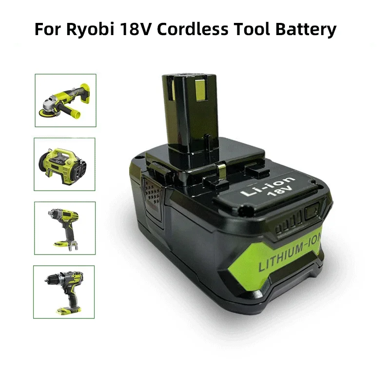 Power-Tool-Replacement-Li-ion-Battery-for-Ryobi-ONE-P108-18V-6000mAh-Rechargeable-Batteries-for ...
