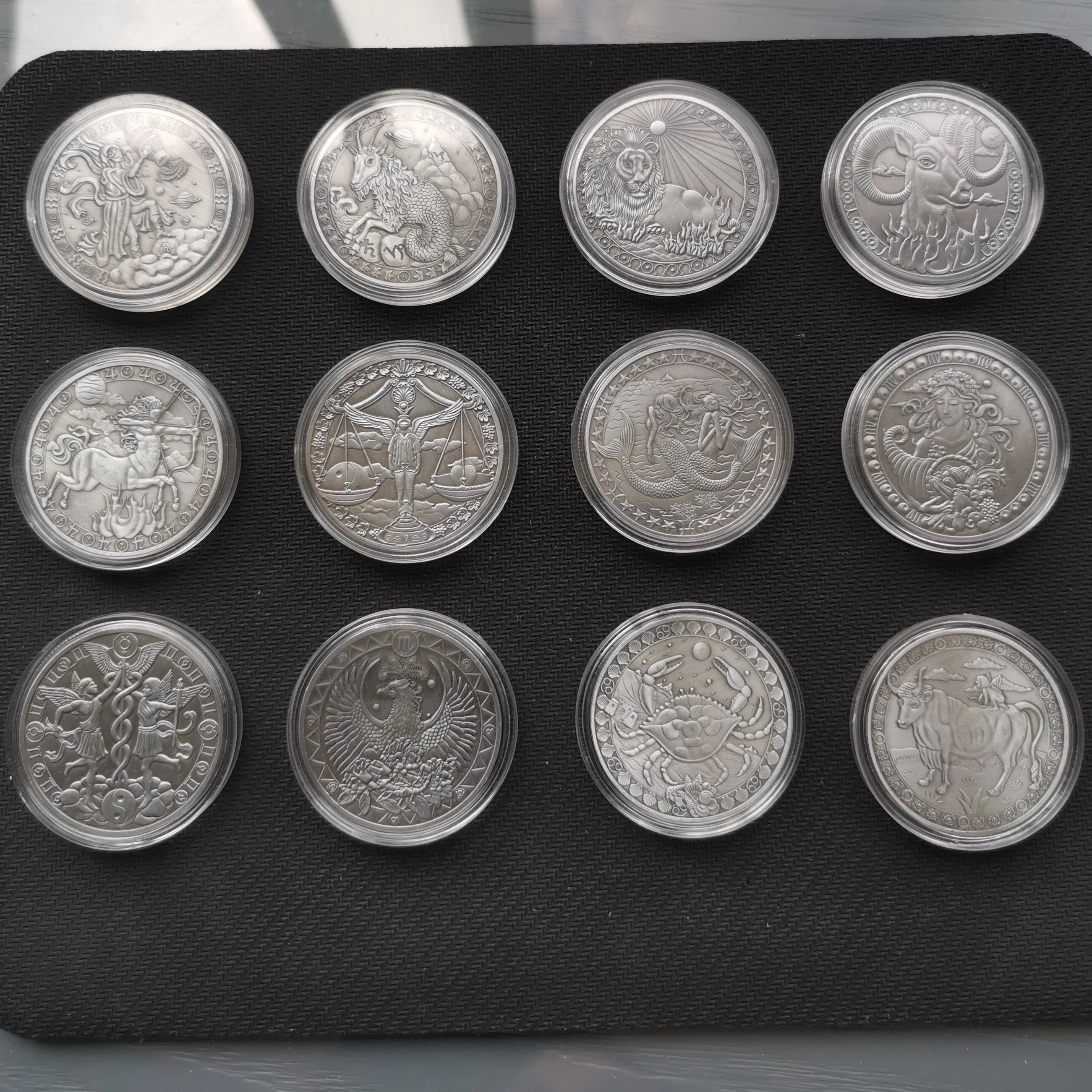 12Pcs-Set-Twelve-Constellations-Collectible-Coins-Silver-Plated ...