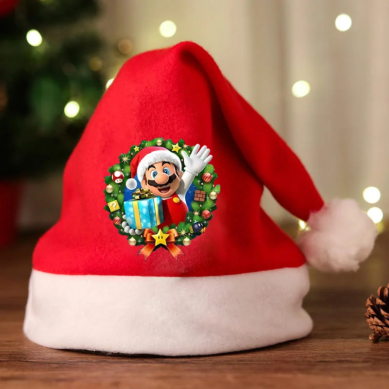 Gorro-de-Navidad-de-Super-Mario-bonitos-sombreros-para-adultos-y-ni-os ...