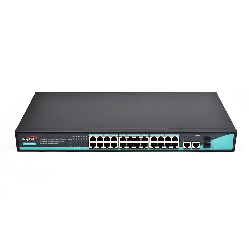 Gigabit poe network switch rack mount type 24 port 10/100/1000mbps poe ...