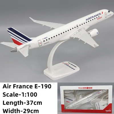 37*29cm Scale 1:100 Abs Plastic Air France Hop E190 E-190 Airlines ...