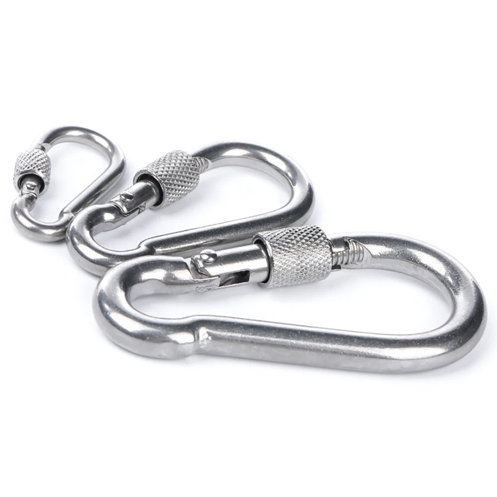 M4-M12-304-316-Stainless-Steel-Heavy-Duty-Carabiner-Clip-Spring-Snap ...