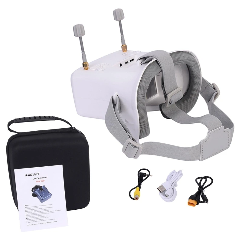 FPV Goggles 5.8G 40CH with 4.3Inch LCD Screen 800x480 2000mAh Powerful ...