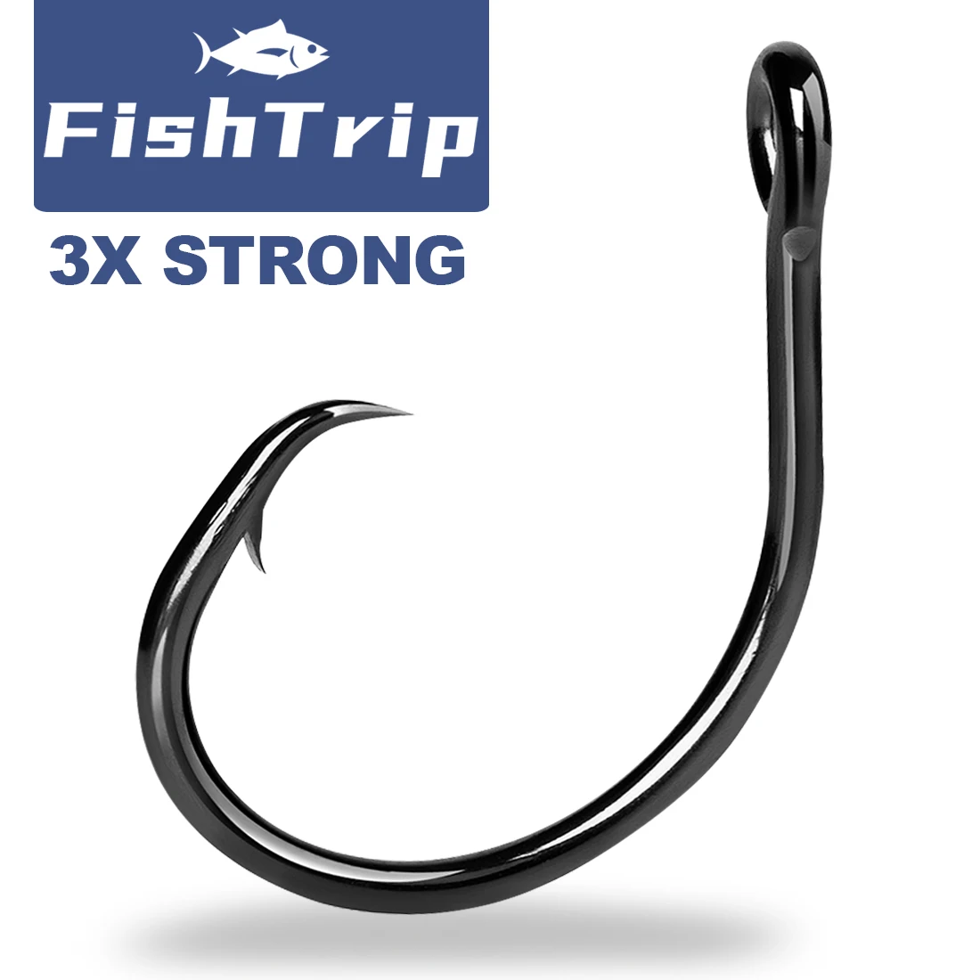 FishTrip-Inline-Circle-Hooks-3X-Strong-Heavy-Wire-Saltwater-Hook-Live ...