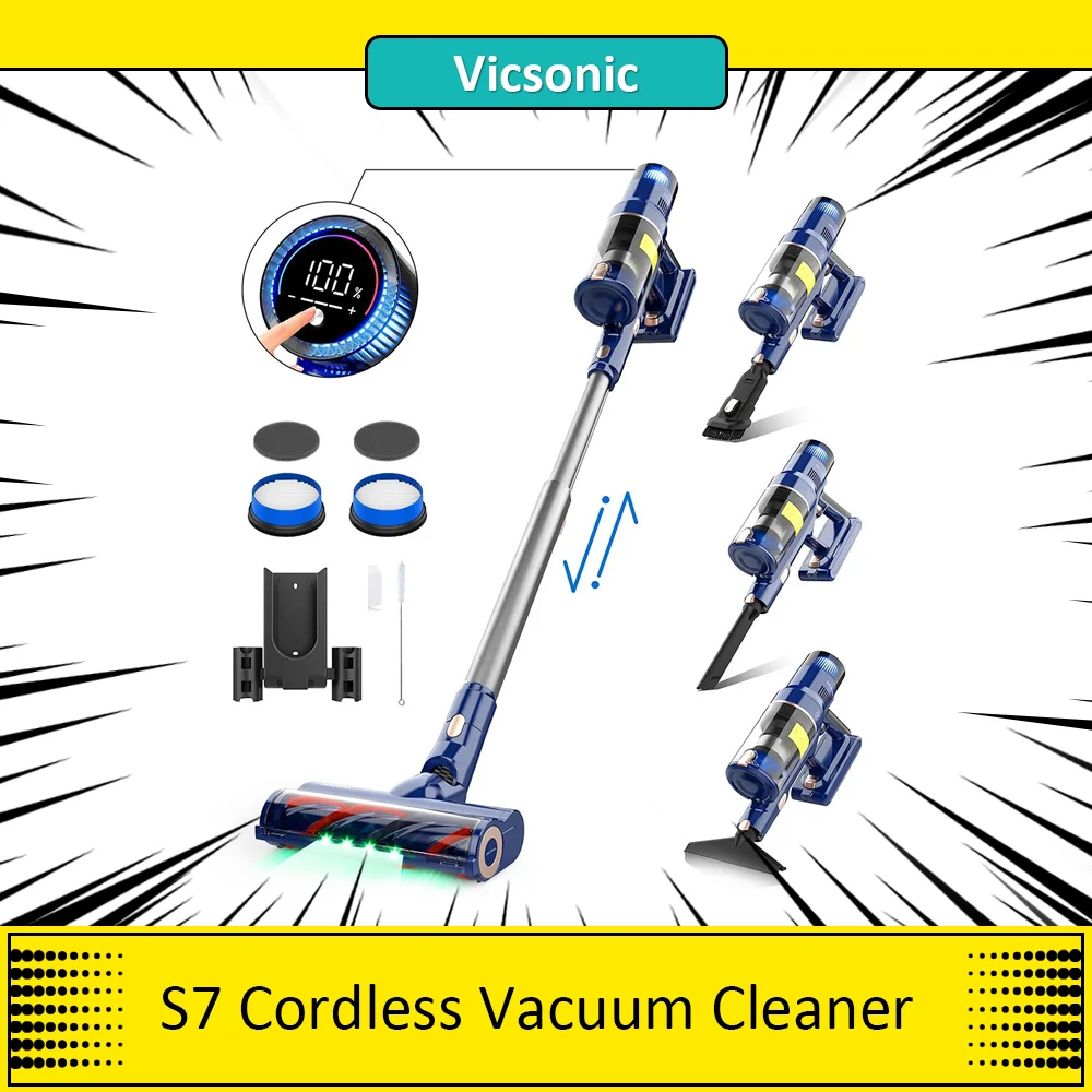 Vicsonic-S7-Cordless-Vacuum-Cleaner-35KPa-Suction-Power-480W-Motor ...