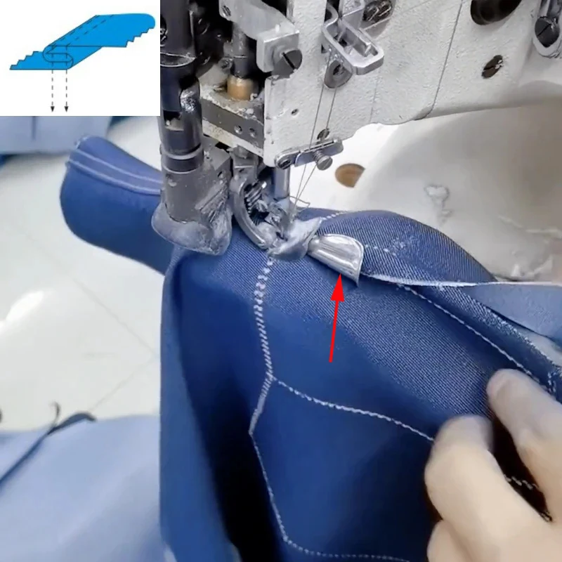 Double-Lap-Seam-Folder-For-Union-Special-Chainstitch-Sewing-Machine-Lap ...