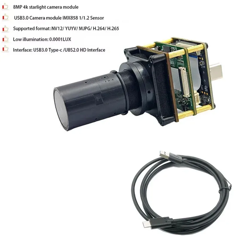High Speed Machine Vision 240 Fps Usb Camera 4K Webcam IMX415 UHD 60fps ...