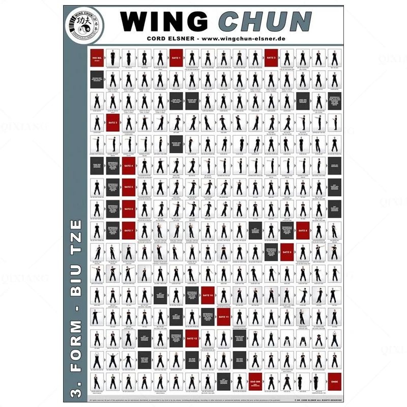 Wing Chun Techniques Chart