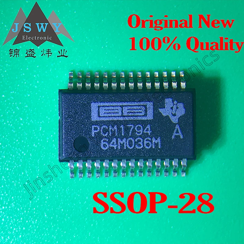 5PCS PCM1794ADBR PCM1794ADB PCM1794 PCM1794A SMD SSOP28 audio decoding ...