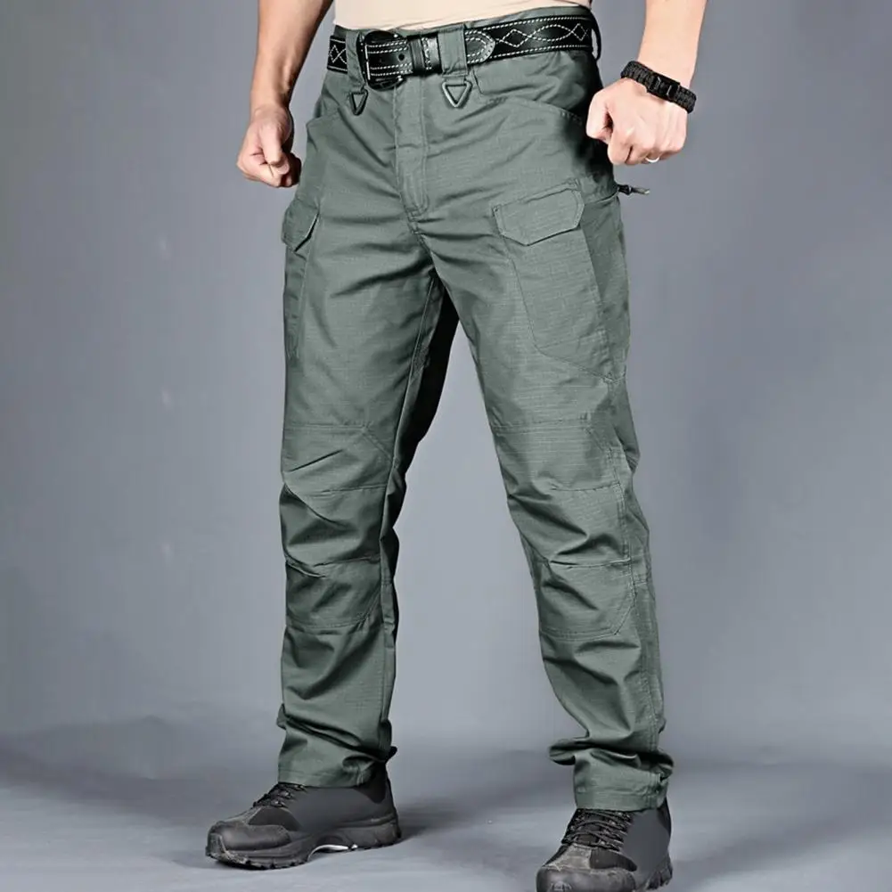 Men-Tactical-Training-Pants-Cotton-Linen-Blend-Multiple-Pocket-Urban ...