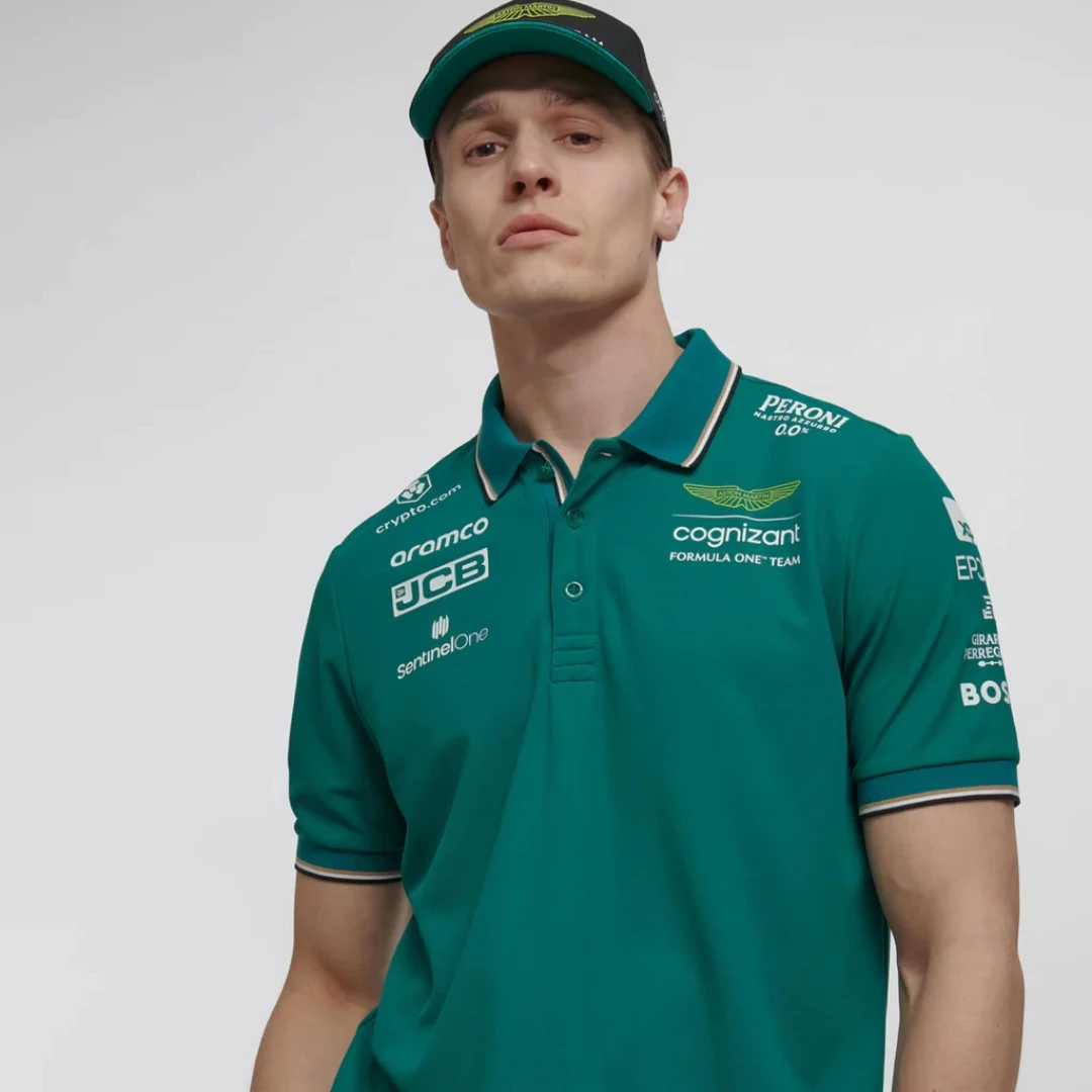 POLO del equipo aston martin f1, camiseta del piloto de carreras, Polo ...
