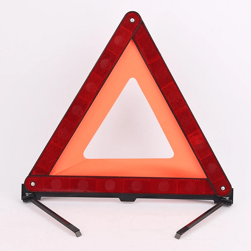 Car Emergency Breakdown Warning Triangle Red Reflective Road Safety ...