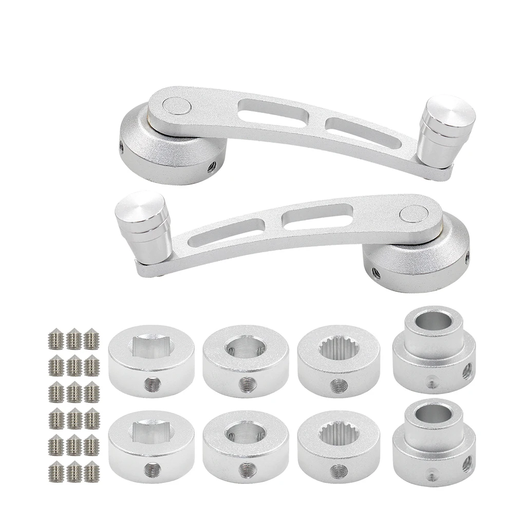2 Pieces Auto Side Window Crank Handle Portable Detachable Replacement ...