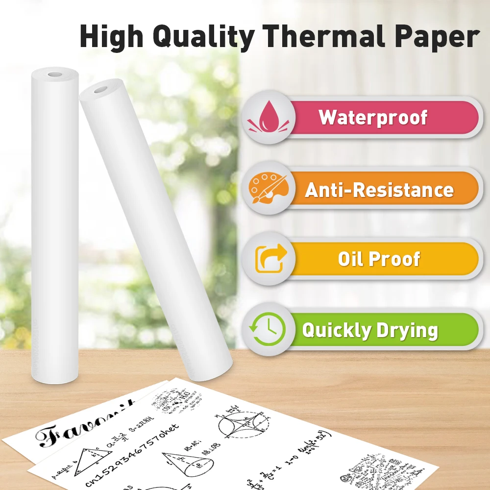 A4 Thermal Paper Roll Waterproof 210mm 8m Length Oilproof Thermal Paper ...