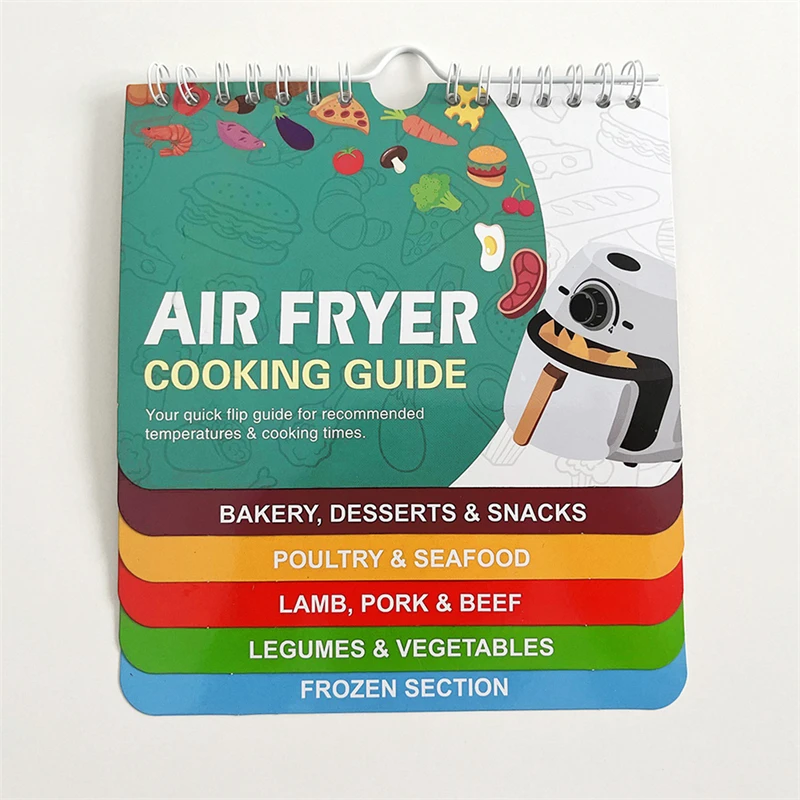 Generic Air Fryer Cookbook Calendar Magnetic Cheat Sheet Food Pro ...