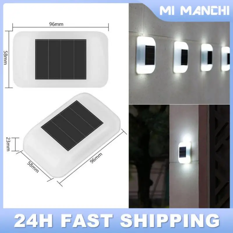 Solar Wall Light 2 LED Waterproof Outdoor Garden Decoration Solar Light ...