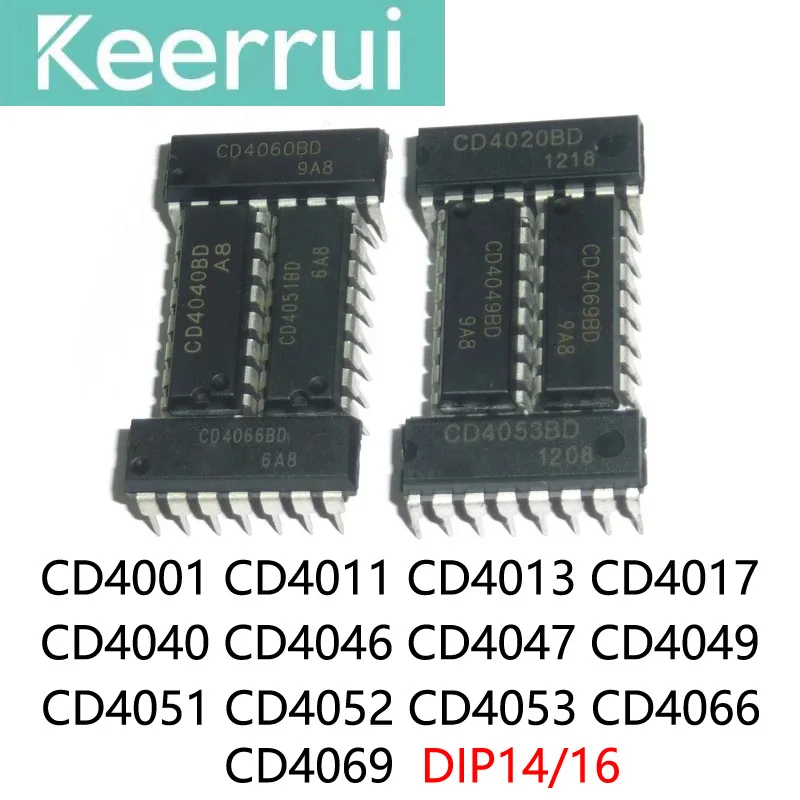 10PCS-lot-NEW-CD4001-CD4011-CD4013-CD4017-CD4040-CD4046-CD4047-CD4049-CD4051-CD4052-CD4053 ...