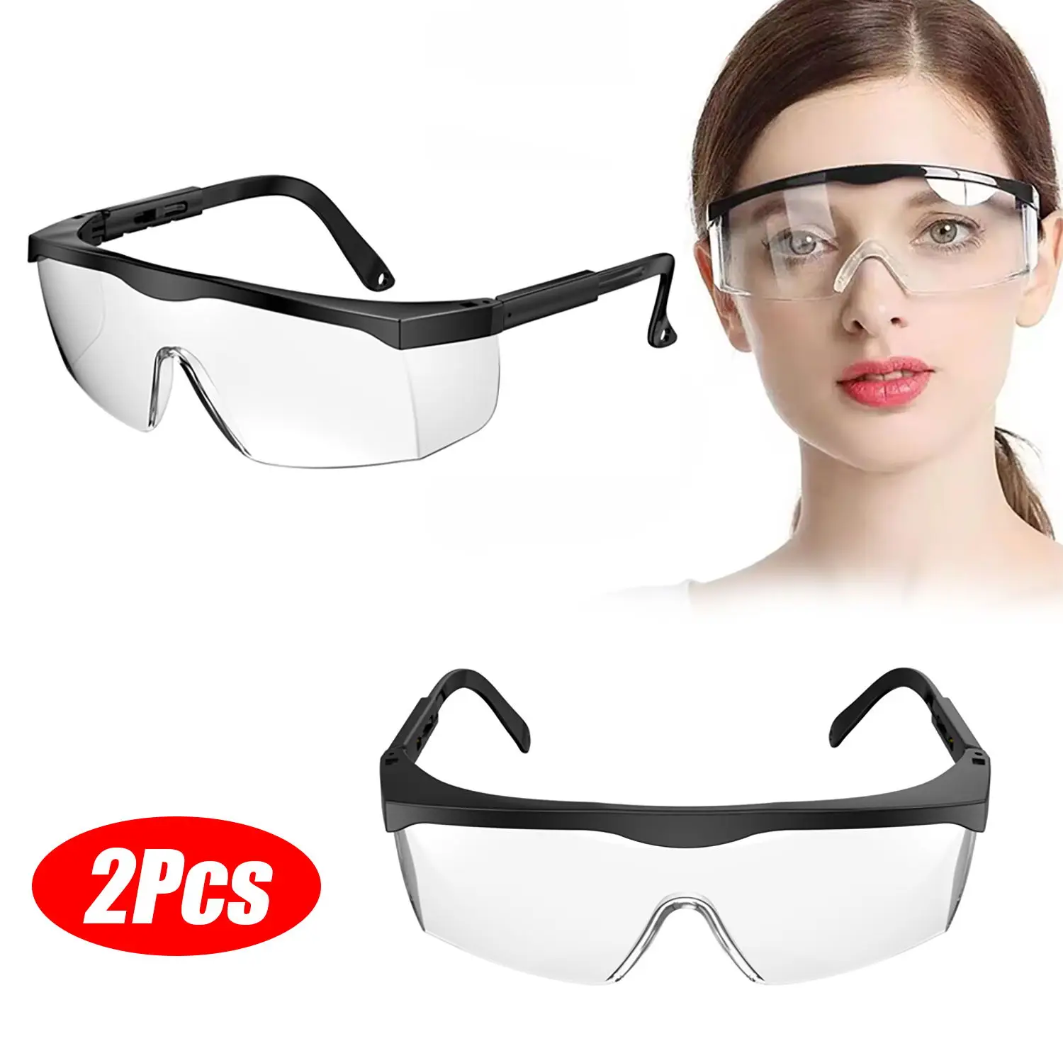 Safety-Goggles-Protective-Glasses-Anti-Fog-Clear-Lens-CE-Ansi-Z87 ...