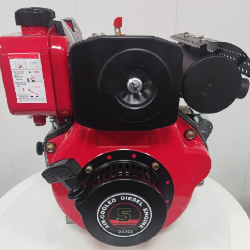 OHV-air-cooled-4-stroke-single-cylinder-173F-5HP-Diesel-engine-electric ...