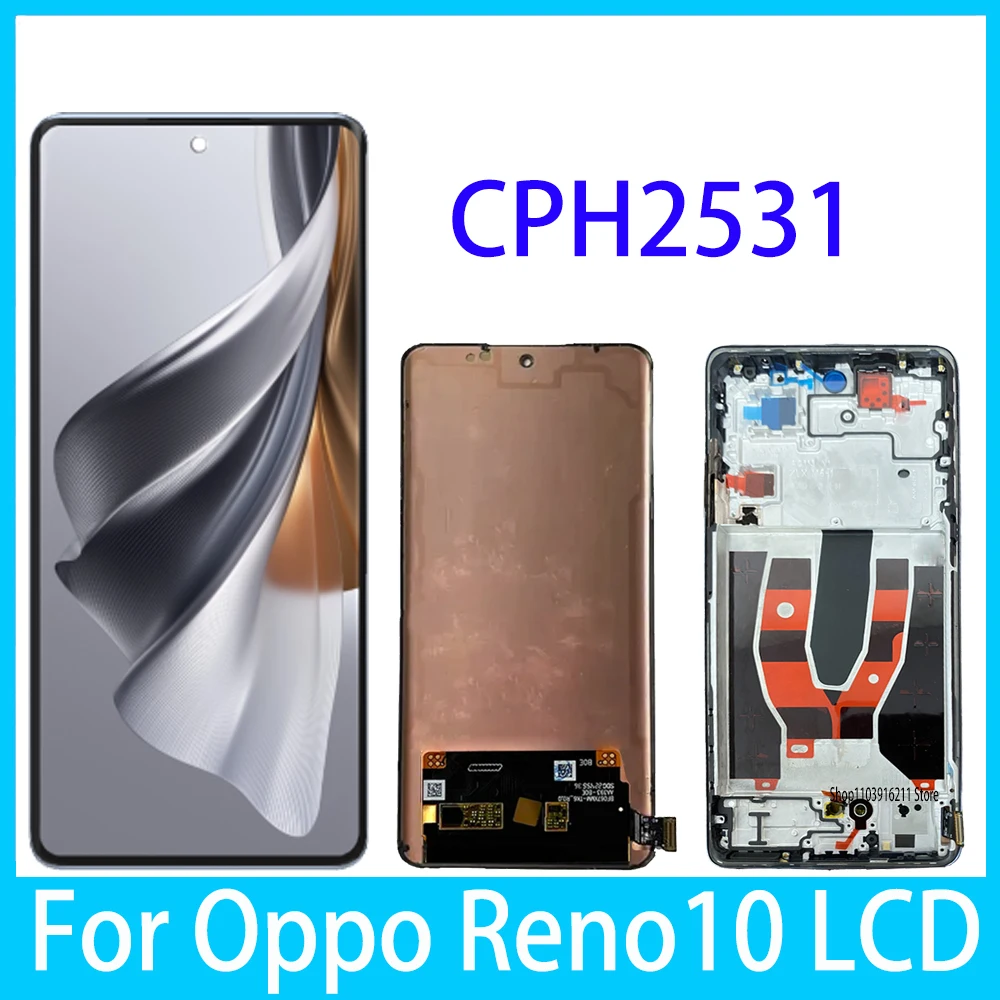 6-7-Original-AMOLED-For-Oppo-Reno-10-5G-CPH2531-LCD-Display-Touch ...