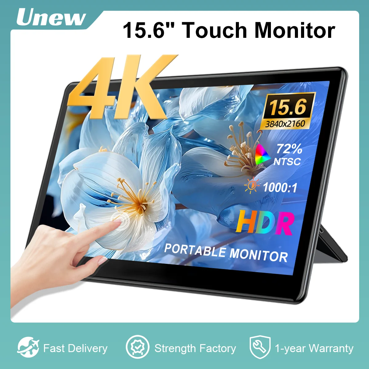 Unew-15-6-Polegada-4K-Monitor-Port-til-IPS-3840x2160-UHD-Tela-Externa ...