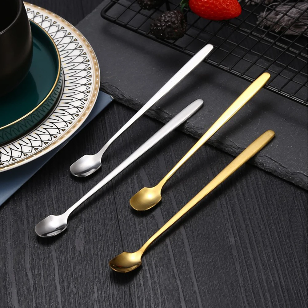Kitchen-Bar-Tea-Coffee-Spoon-Long-Handle-Espresso-Stirring-Spoons ...
