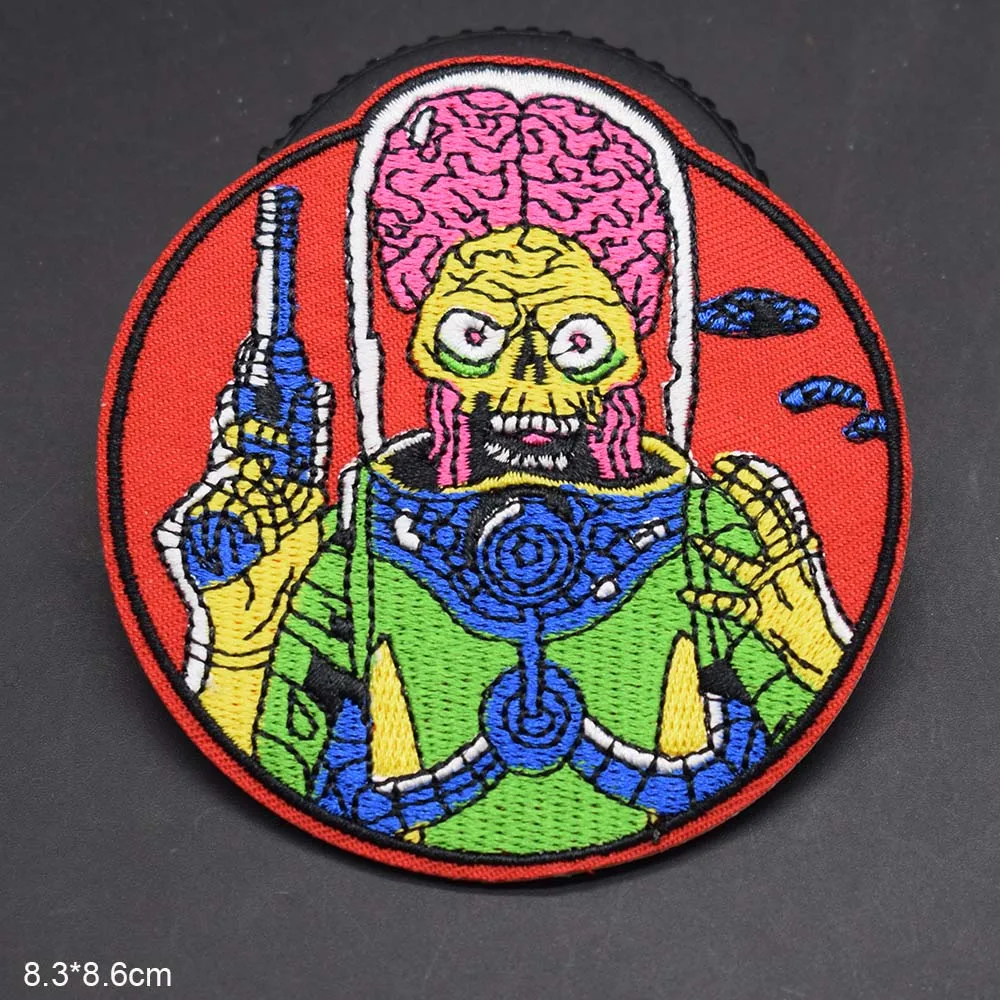 Cartoon-Green-Alien-Iron-On-Patches-Embroidered-Clothes-Patch-For ...