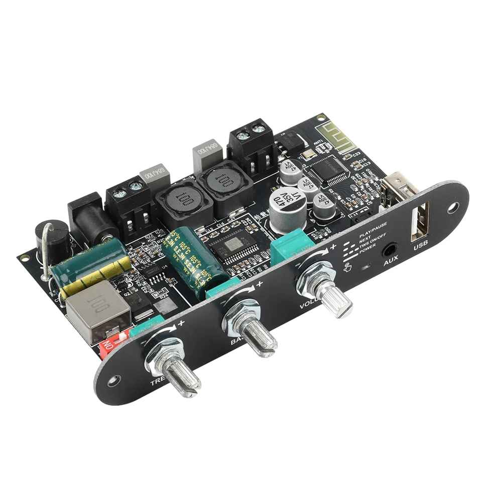 Mono 100W BT Amplifier Board Module ZK-1001U DC 9-24V Supports APP ...